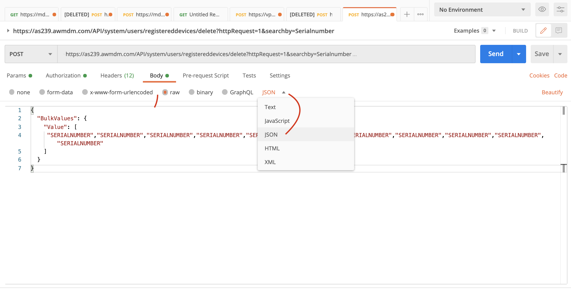 Remove stale DEP registration records from WS1 UEM Console (82725)
