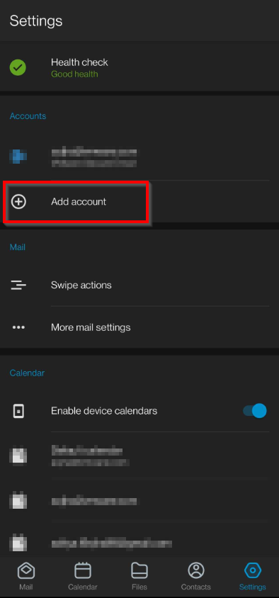 Add a delegated or shared mailbox in Workspace ONE Boxer (82760)