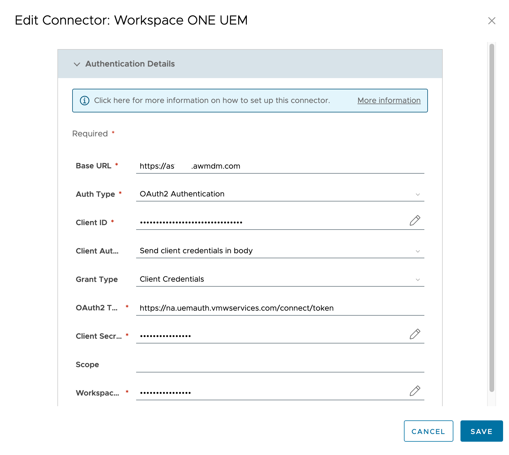 Best Practices for Choosing Workflow Connector Auth Type in Workspace ONE Intelligence (95376)