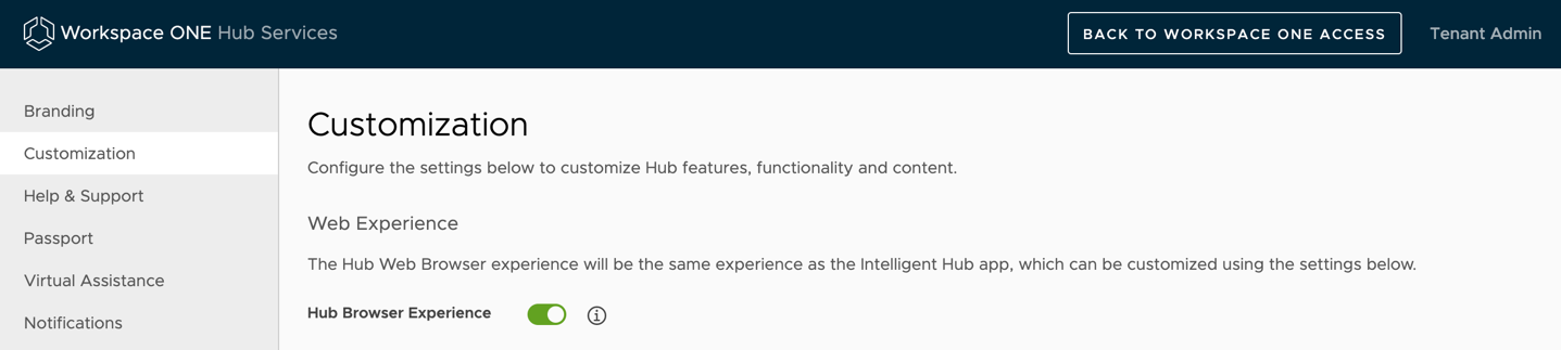 Deprecating the Legacy Workspace ONE Web Experience (86450)