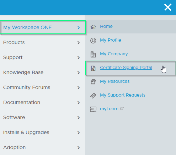 Generate Installation Token in Certificate Signing Portal (88462)