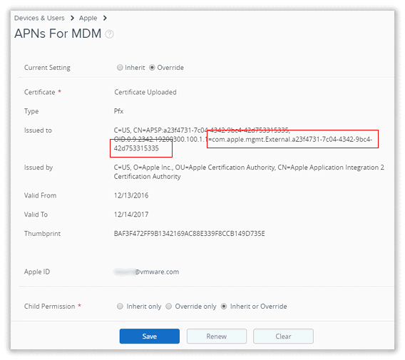 Renew Apple Push Notification service (APNs) certificate (2960965)