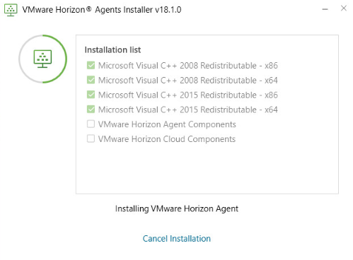 Ability to select the View agent features while installing VMware ...