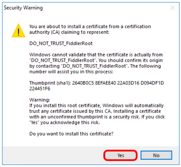 How to collect Fiddler Logs [Windows] (6000135)
