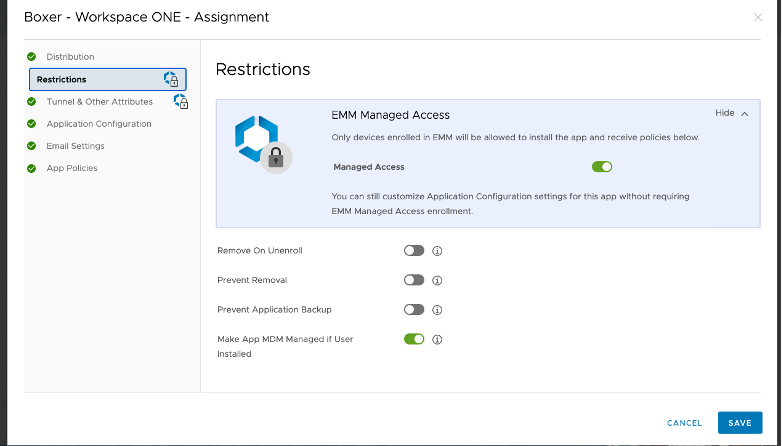 Workspace ONE apps on iOS showing “App access denied” screen when EMM ...