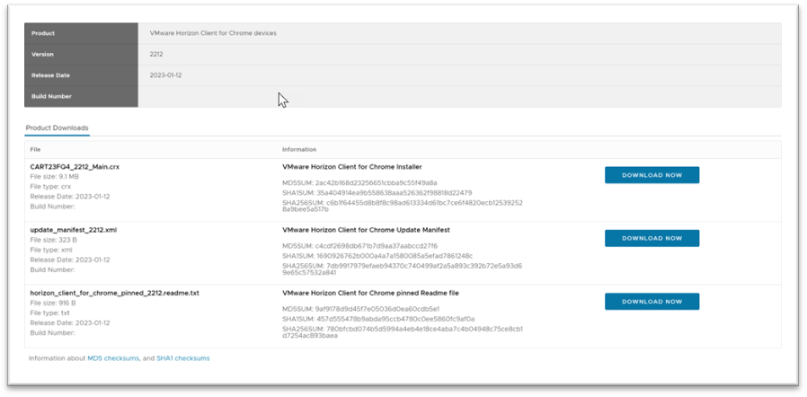 Force-Installing a Legacy Version of Horizon Client for Chrome (91010)