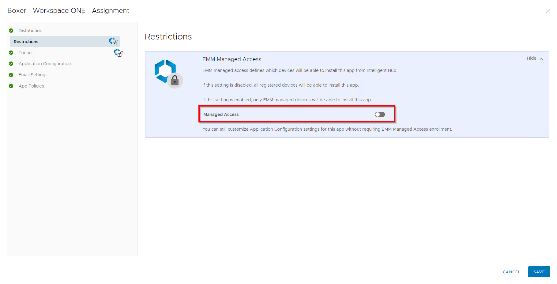 Boxer Standalone Enrollment Configuration and Limitations in Workspace ...