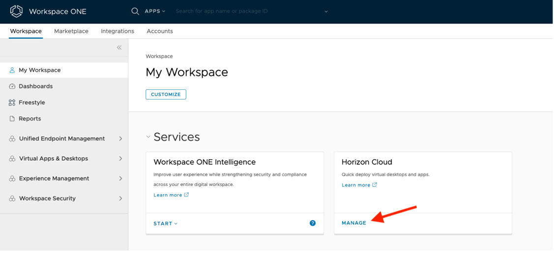 Getting ready for migration to Horizon Cloud Service Next-Gen Control ...
