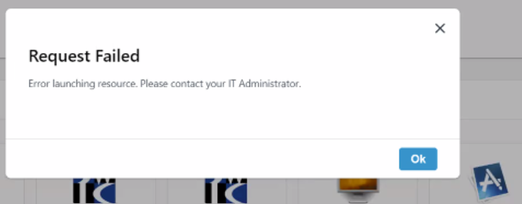 Users unable to Launch Horizon Applications or Desktops with error ...
