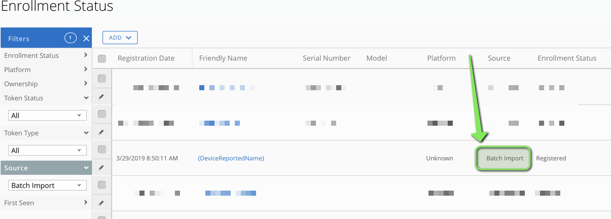Remove stale DEP registration records from WS1 UEM Console (82725)