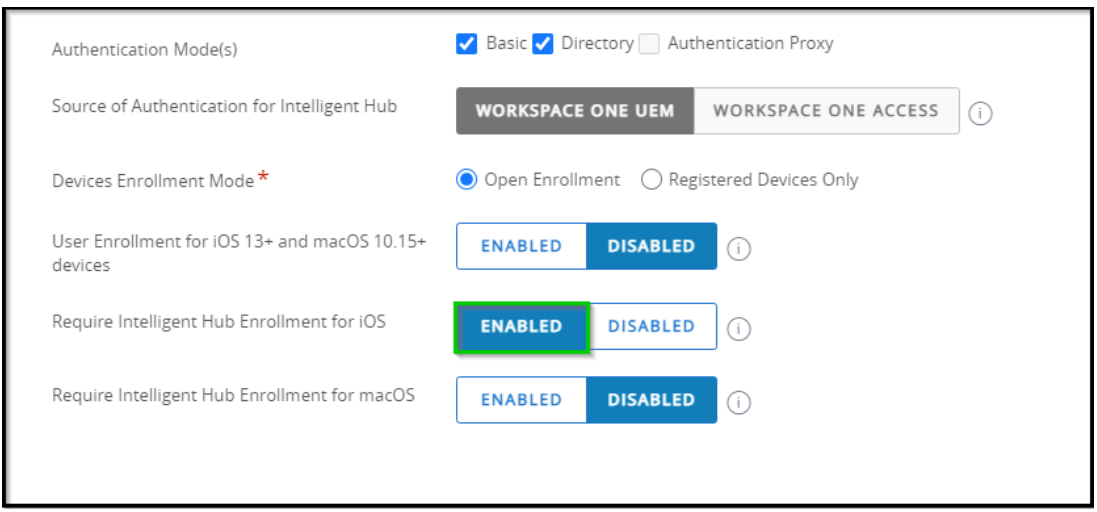 Enroll iOS devices with Workspace ONE Intelligent Hub (50106903)