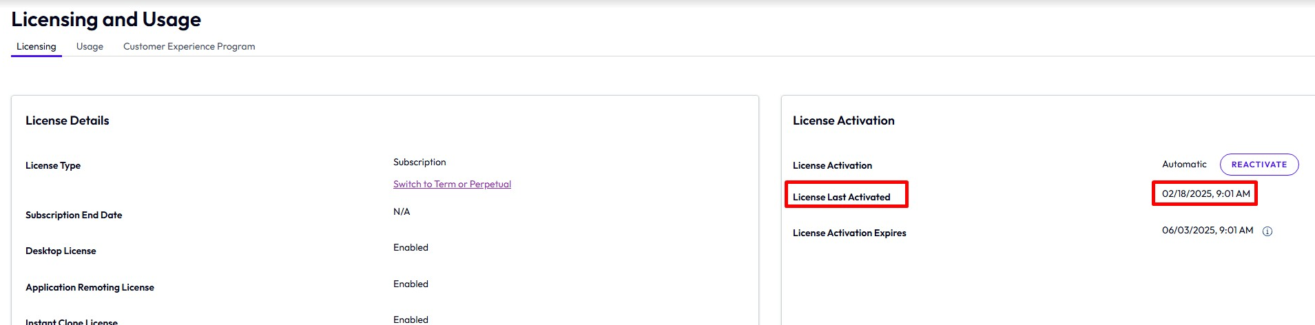 Licence Sync Status shows Error with Horizon Connection Server 2412 ...