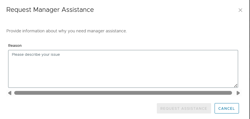 How to request Manager Assistance via the Customer Connect Portal (83329)