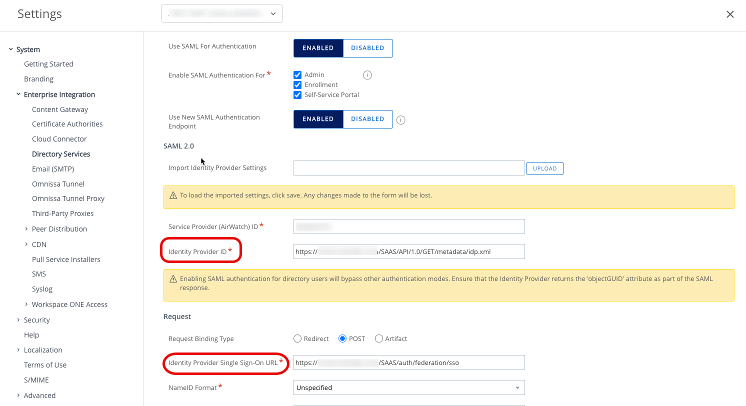 Omnissa Access / Hub Services / Omnissa Identity Service: UEM ...