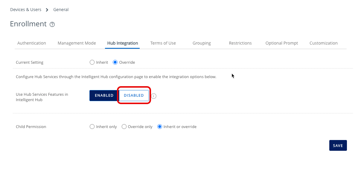Omnissa Access / Hub Services / Omnissa Identity Service: UEM ...