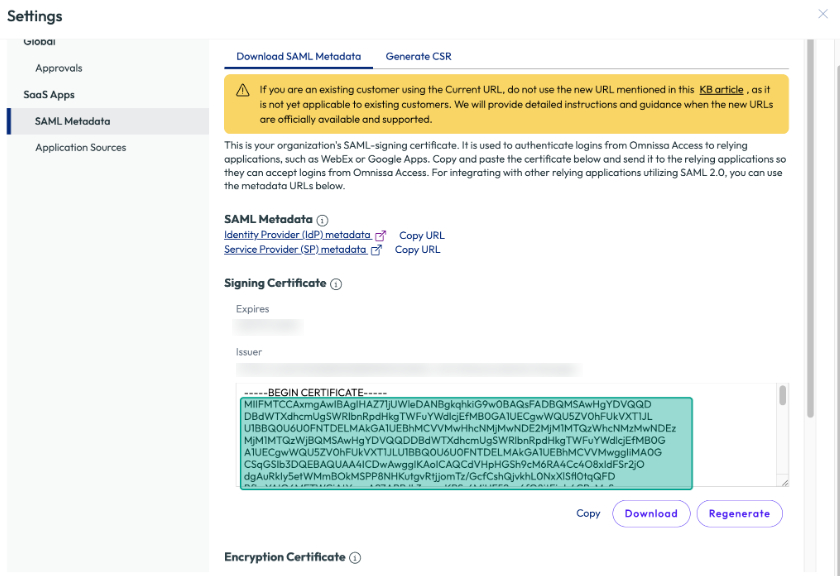 Omnissa Access / Hub Services / Omnissa Identity Service: Office 365 ...